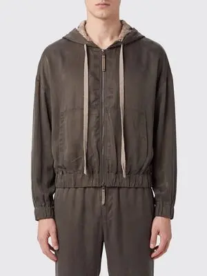 ZIGGY CHEN Long Sleeve Zip Up Sweatshirt
