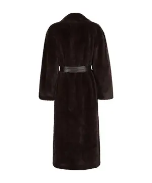 Pinko Long Faux Fur Coat