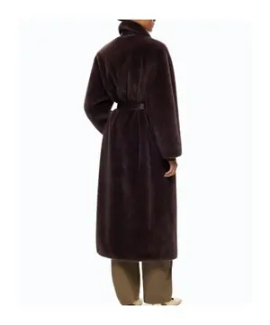 Pinko Long Faux Fur Coat