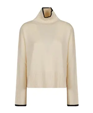 Pinko Turtleneck Jumper With Ribbed Details - No