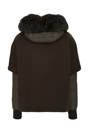 MOORER Long-sleeve Hooded Down Jacket