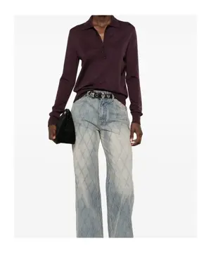 Pinko Vadus Fine-knit Polo Top