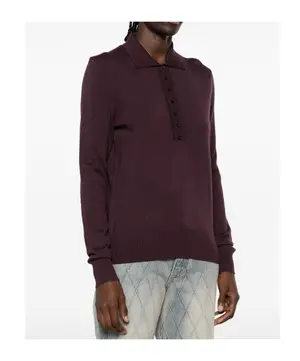 Pinko Vadus Fine-knit Polo Top