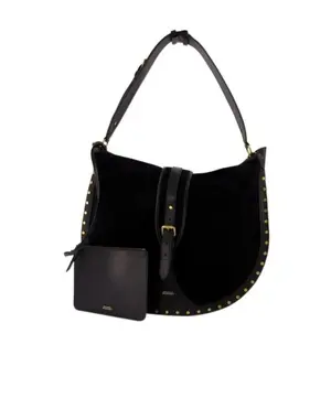 Isabel Marant Étoile Studded Shoulder Bag - Black