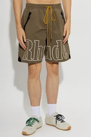 Rhude Logo-print Drawstring Shorts