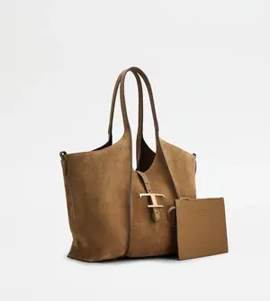 TOD'S Timeless Shopping Bag In Suede