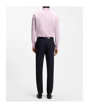 Hugo Boss Slim-fit Long-sleeve Shirt - Pink