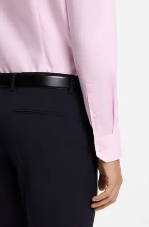 Hugo Boss Slim-fit Long-sleeve Shirt - Pink