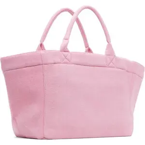 GANNI Terry Cloth Tote Bag - Pink