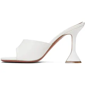 Amina Muaddi Lupita 95 High-heeled Sandals - White
