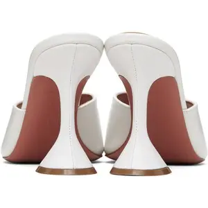 Amina Muaddi Lupita 95 High-heeled Sandals - White
