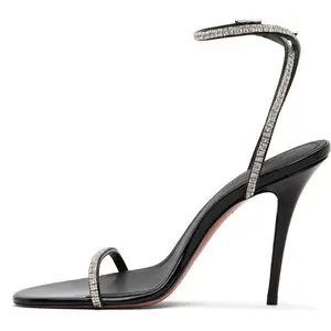 Amina Muaddi Diamante 105 High-heeled Sandals