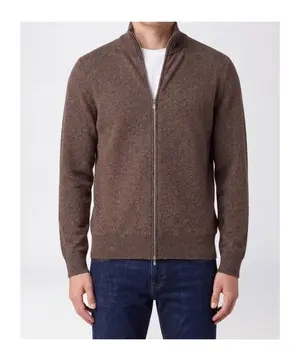 Brunello Cucinelli Zipped Cardigan - Brown
