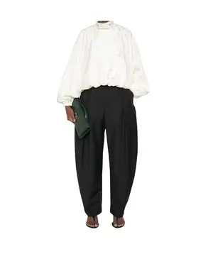 RÓHE Pleated Wide-leg Trousers