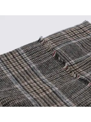 Brunello Cucinelli Logo Patch Scarf