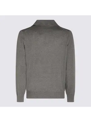 Brunello Cucinelli V-neck Knitted Jumper - Green