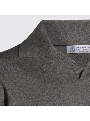 Brunello Cucinelli V-neck Knitted Jumper - Green