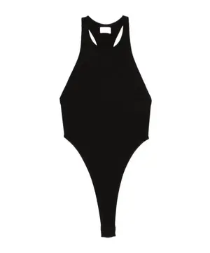 Andamane Fonda Racerback Bodysuit - Black