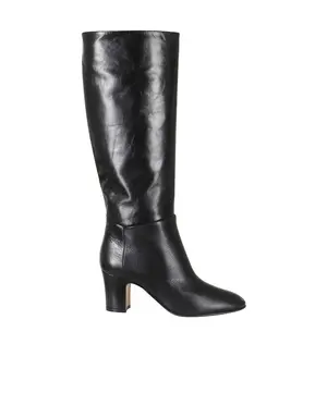 Alberta Ferretti Block-heeled Tall Boots - Black
