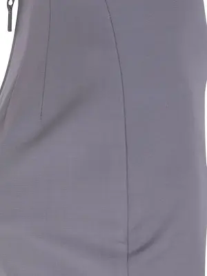 Rick Owens Zipped Maxi Skirt - Gray