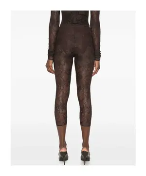 Andamane Loli Lace-pattern Cropped Leggings