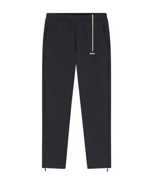 Hugo Boss Logo-print Stripe-detail Track Pants - Dark Blue