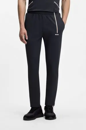 Hugo Boss Logo-print Stripe-detail Track Pants