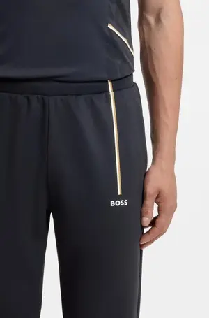 Hugo Boss Logo-print Stripe-detail Track Pants