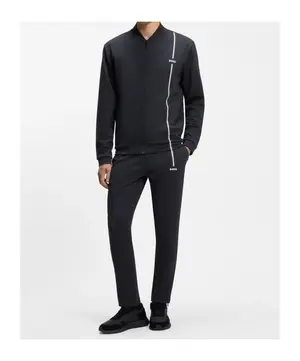 Hugo Boss Logo-print Stripe-detail Track Pants