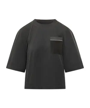 Brunello Cucinelli Embellished Pocket T-shirt - Black