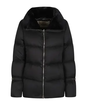 Herno Long-sleeved Down Jacket - Black