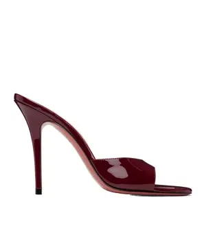 Amina Muaddi Elodie 105 High-heeled Sandals - Wine Red
