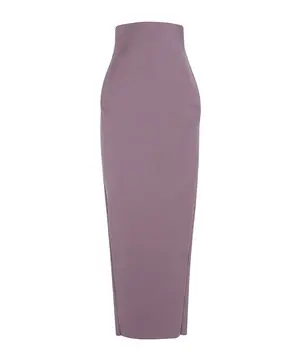 Rick Owens Zipped Raw-hem Maxi Skirt