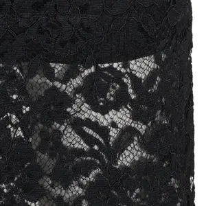 SELF-PORTRAIT Lace Contrast-collar Midi Dress