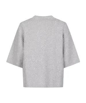 Fabiana Filippi Short Sleeve Crew Neck Sweater