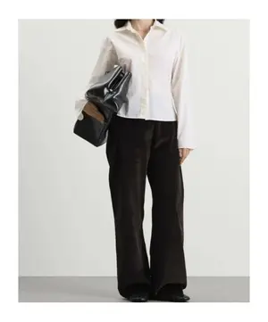 Studio Nicholson Loose-fitting, Curved Casual Pants