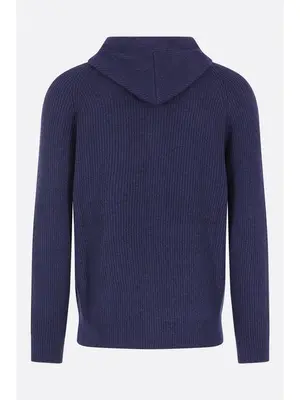 Brunello Cucinelli Ribbed Knit Zip-up Cardigan With Embroidered Logo