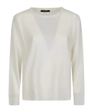 Fabiana Filippi Round Neck Sweater - White
