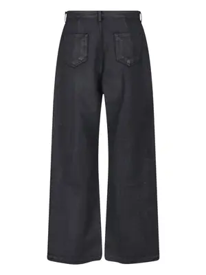 Rick Owens Geth Waxed Wide-leg Jeans
