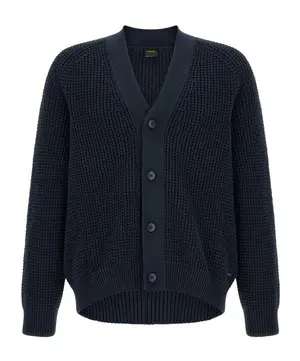 Hugo Boss Honeycomb Cardigan - Blue