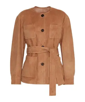Max Mara Boemia Suede Belted Jacket