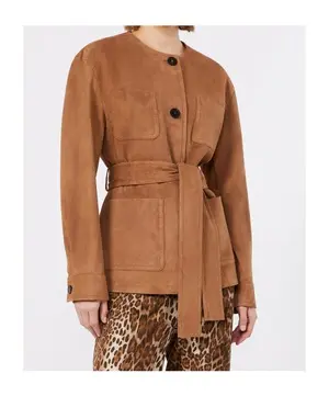 Max Mara Boemia Suede Belted Jacket