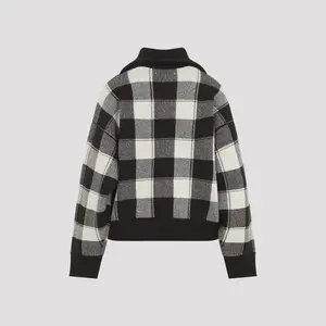 GOLDEN GOOSE Rachelle Checked Knitted Jacket