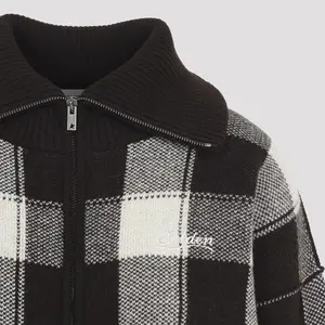 GOLDEN GOOSE Rachelle Checked Knitted Jacket