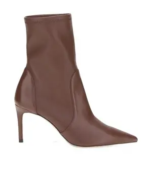 STUART WEITZMAN Pointed-toe High-heeled Ankle Boots - Brown