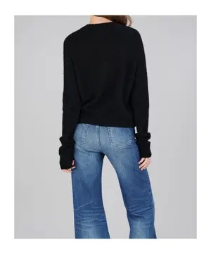LISA YANG Long Sleeve Sweater - Black