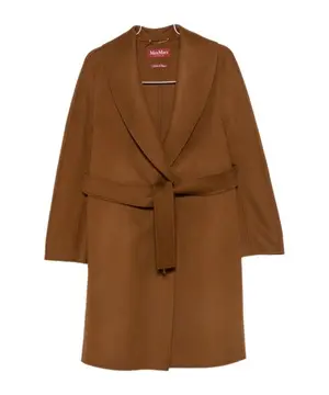Max Mara Collared Long-sleeved Coat - Brown
