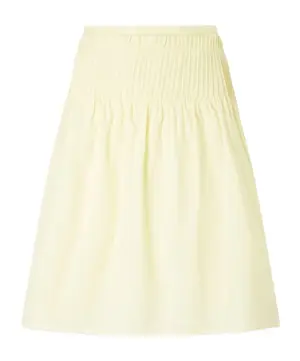 SIR. Pleated Midi Skirt - Yellow