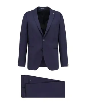 Tagliatore Long-sleeved Blazer And Trousers Set