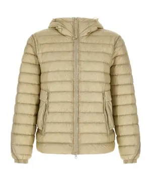 C.P. COMPANY Long-sleeve Hooded Padded Jacket - Beige